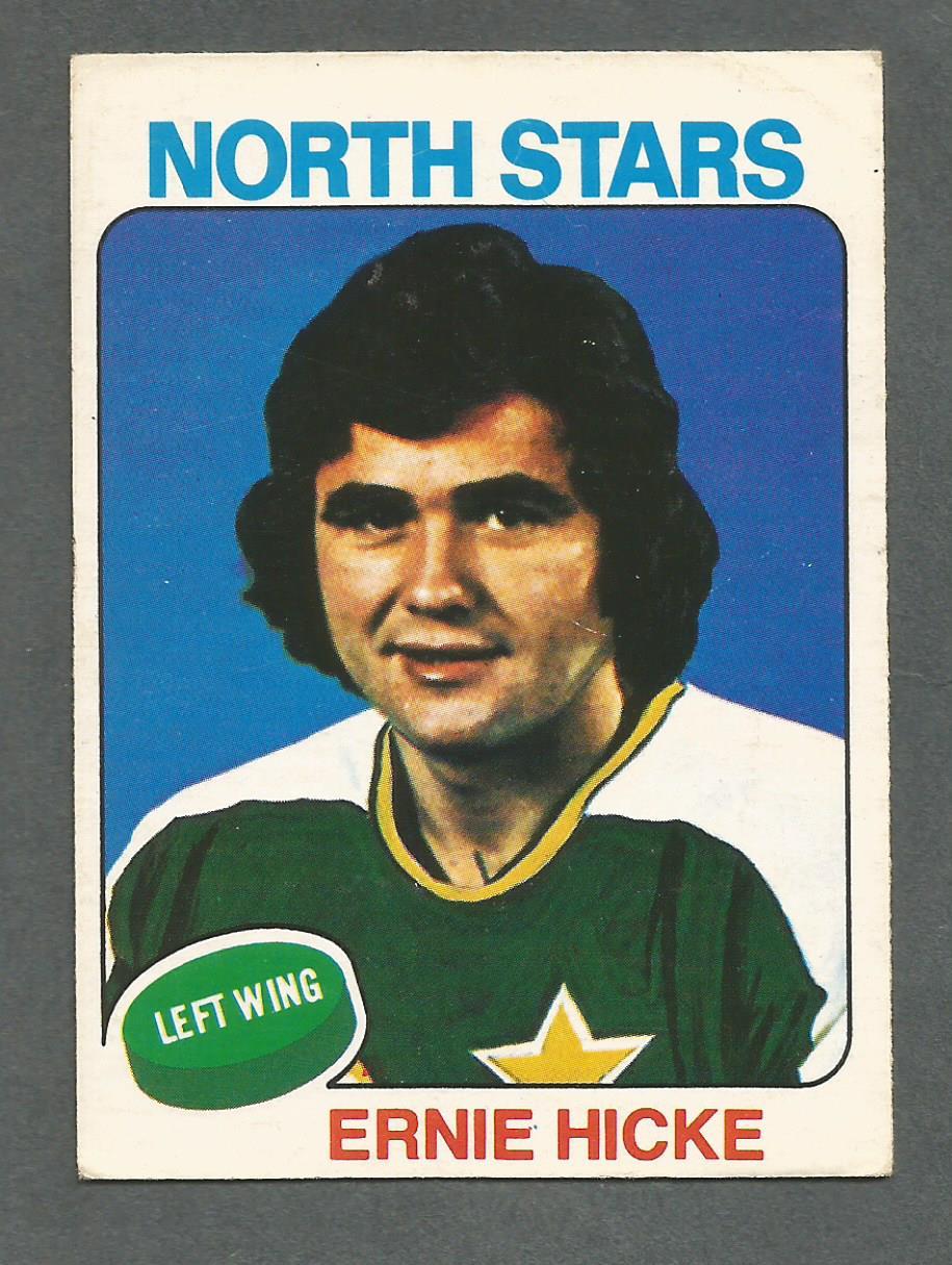 1975-76 OPC O-Pee-Chee Hockey Ernie Hicke #71 Minnesota North Stars *1 ...