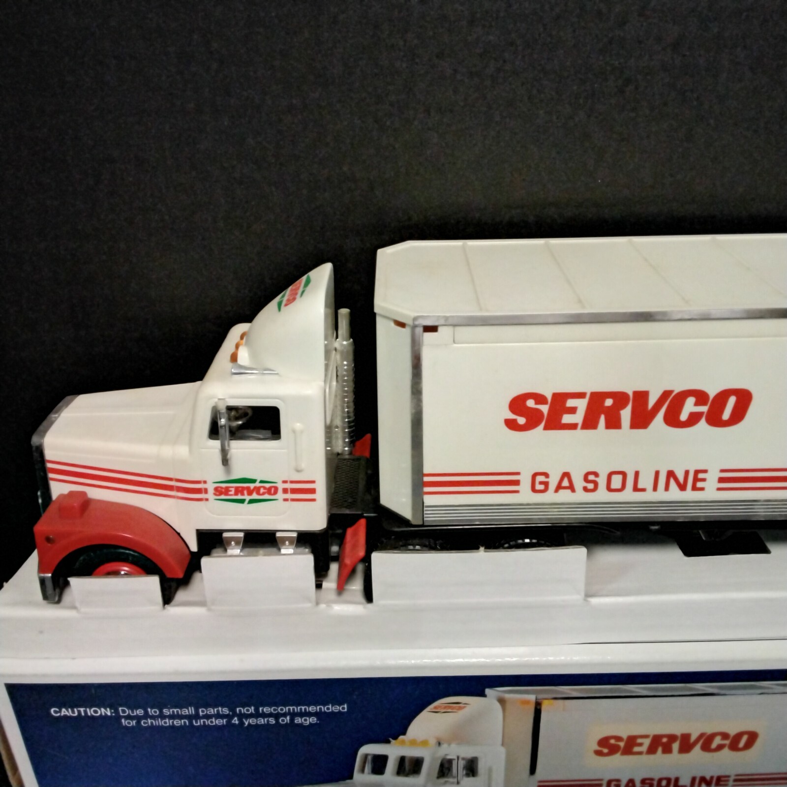 SERVCO GASOLINE TOY TRUCK AND RACER | eBay