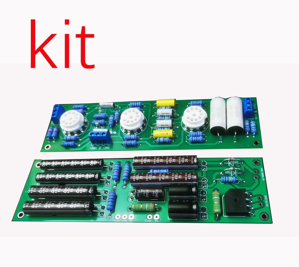Hifi Stereo 12AX7 Tube Preamplifier Kit for C22 Preamplifier Circuits ...