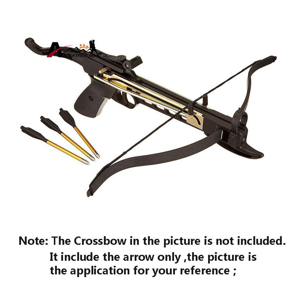 12-48Pcs 6.25" Pistol Crossbow Arrows Bolts 50-80lb Aluminium Crossbow ...