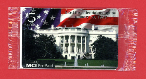 Vintage 1997 MCI Pre-Paid Phone Card Bill Clinton Presidential ...