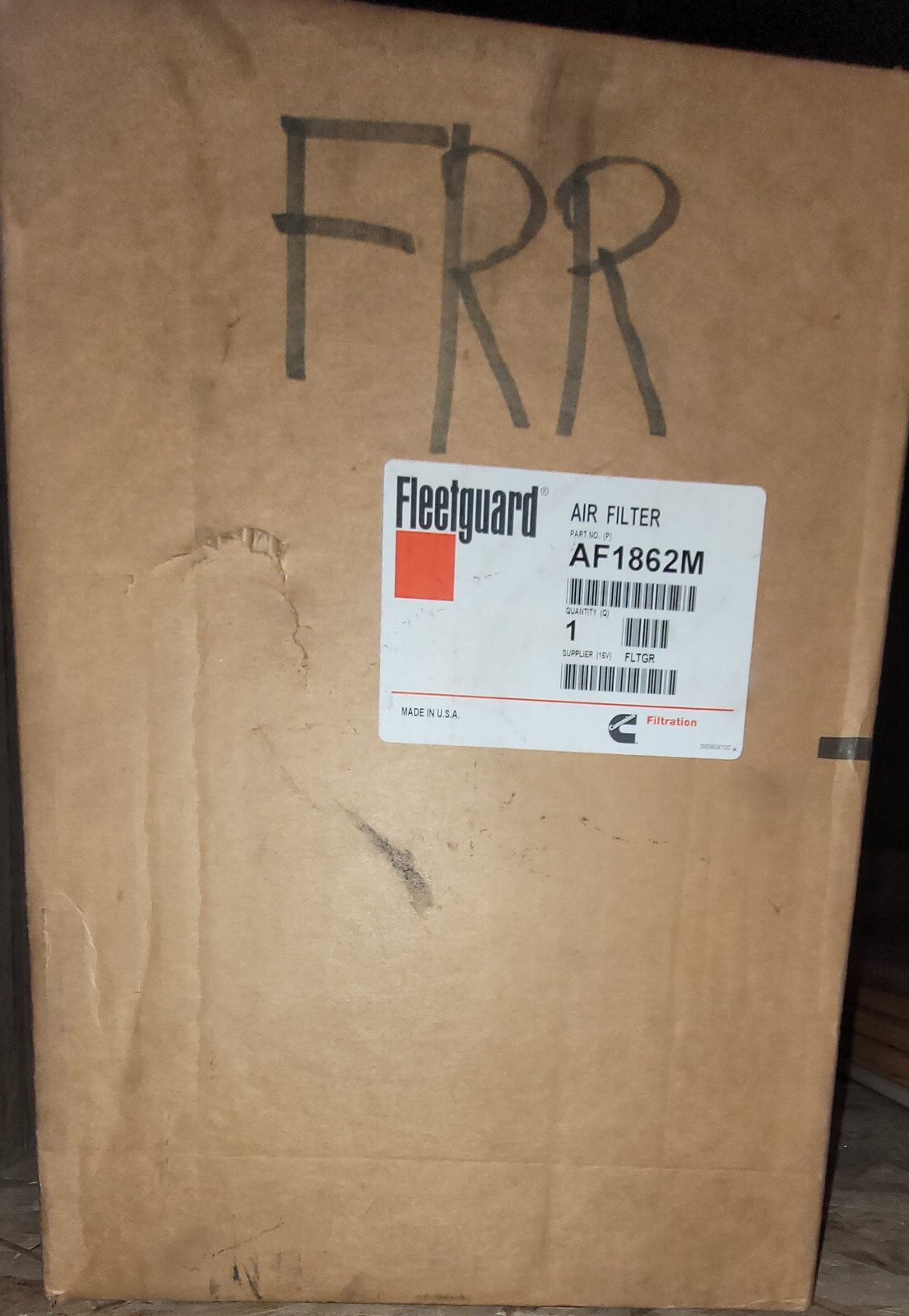 New Fleetguard AF1862M Air Filter Primary, W Gasket/Seal, 15.47 In Made ...