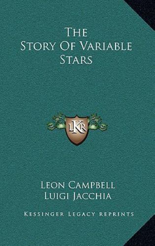 Story of Variable Stars by Luigi Jacchia and Leon Campbell (2010 ...