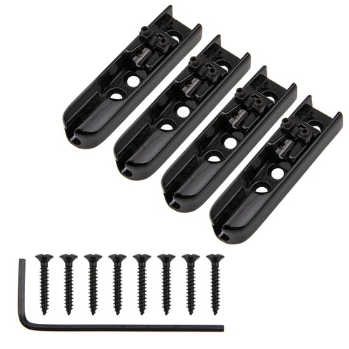 4Pcs Bass Guitar Bridge Individual Bass Bridge Tailpiece Single String ...