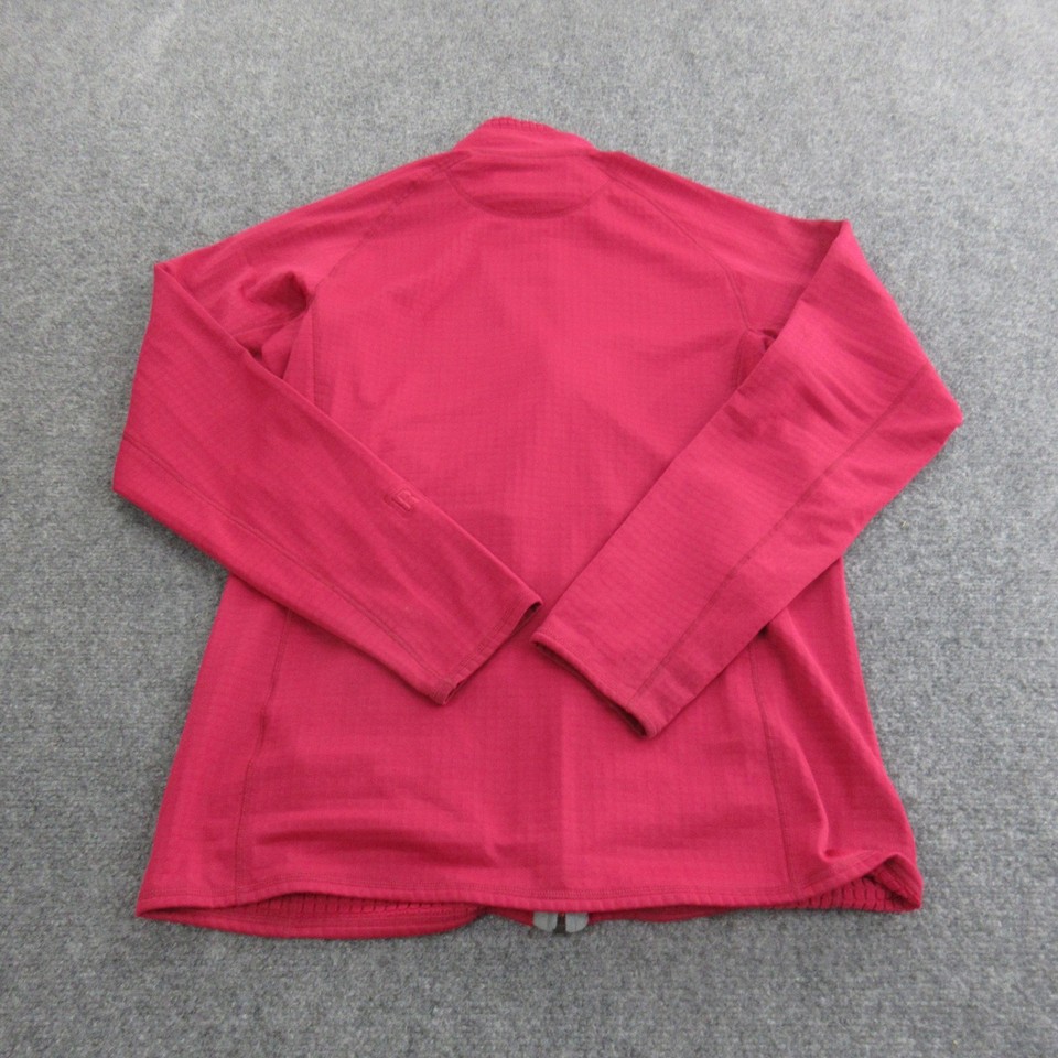 Patagonia Jacket Womens Large Pink Full Zip Polartec Grid Fleece Tech ...