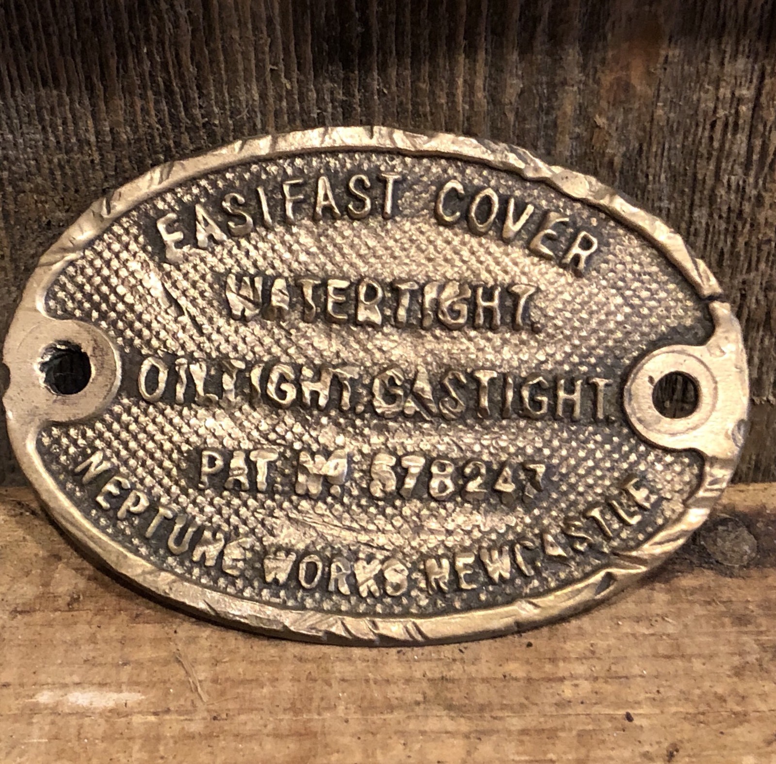 Vintage Original NEPTUNE WORKS Newcastle Shipbuilding Titanic Brass ...