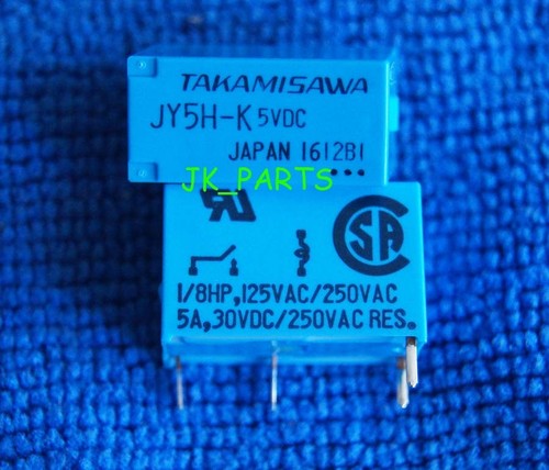 1pcs ORIGINAL 5VDC JY5H-K 5V TAKAMISAWA Relay 4PINS | eBay