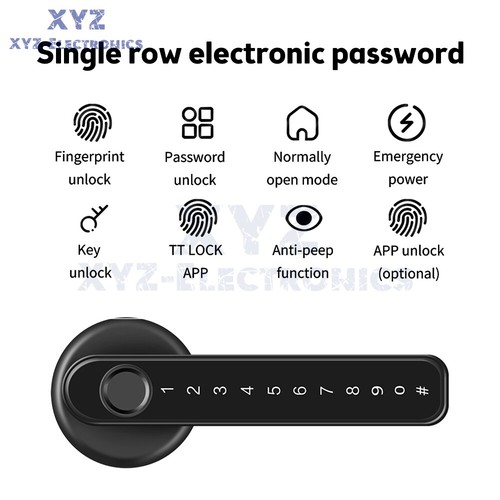 Fingerprint Door Lock Security Electronic Smart Door Lock Biometric ...