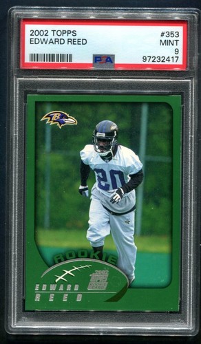 2002 Topps Ed Reed RC #353 PSA 9 MINT HOF RAVENS | eBay