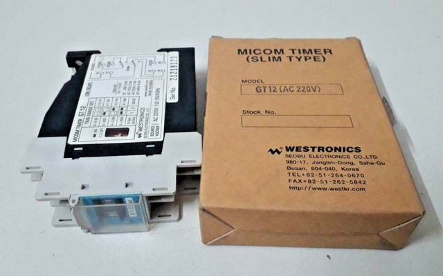 AFTER TESTED WESTRONICS GT12 MICOM TIMER ON DELAY SLIM TYPE SER. NO ...