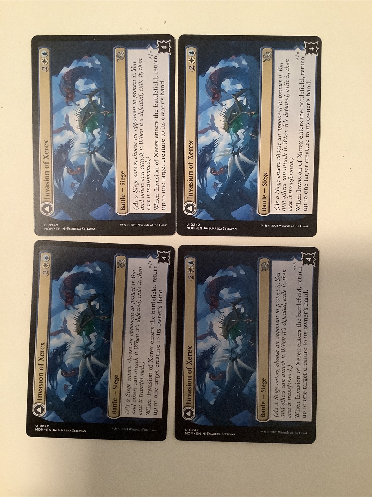 MTG MOM: 4x Invasion of Xerex (Battle Siege) Uncommon 0242 | eBay