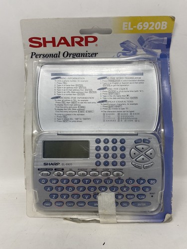 Sharp Personal Organizer EL-6920B, Games, Translator, Schedule Pocket ...