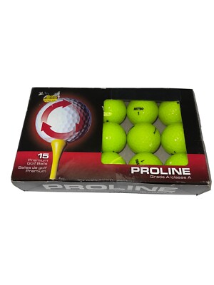 15 Nitro Pulsar Proline Grade A Premium (Yellow) Golf Balls (Recycled ...