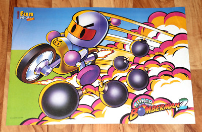 1994 Super Bomberman 2 / Superstar Soccer 64 Nintendo SNES Rare Vintage ...