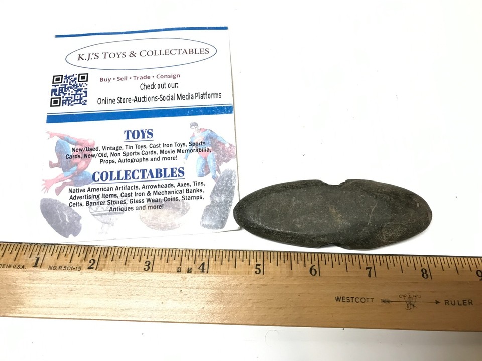 Native American Authentic OHIO Found Artifact Winged Bannerstone ...