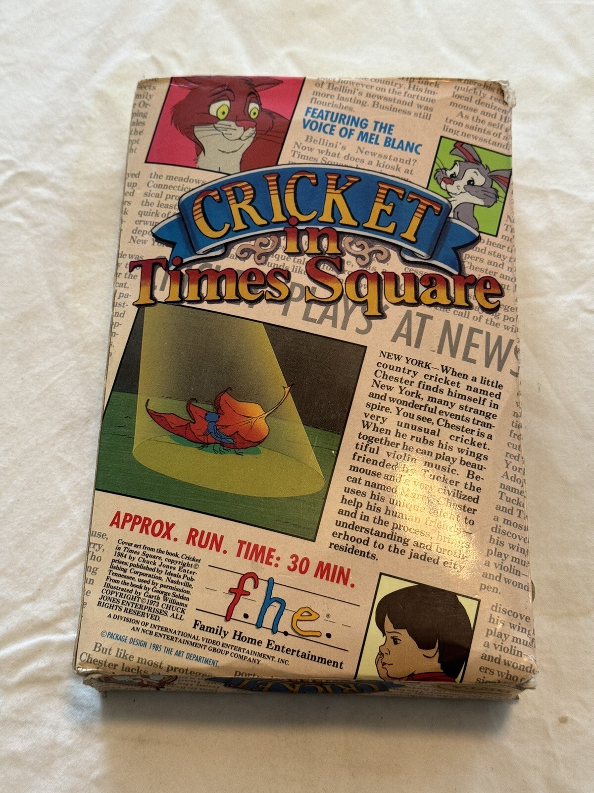 Cricket in Times Square (VHS, 1989) for sale online | eBay
