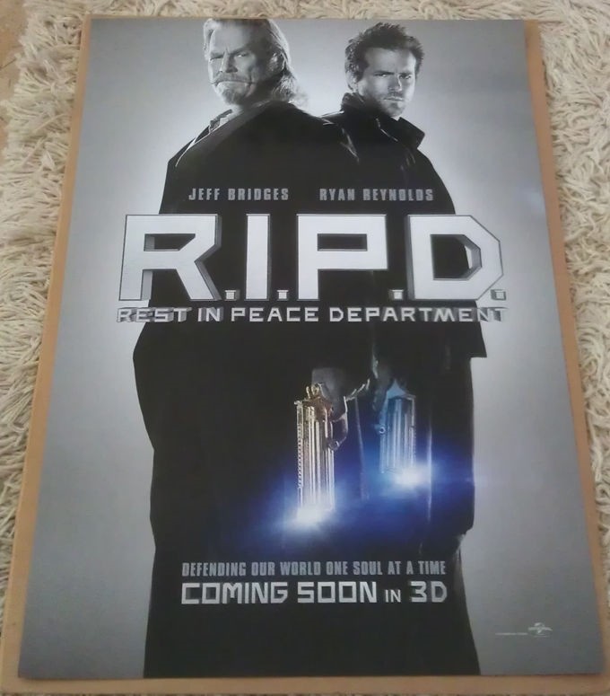 R.I.P.D. MOVIE POSTER 2 Sided ORIGINAL 27x40 RYAN REYNOLDS JEFF BRIDGES ...