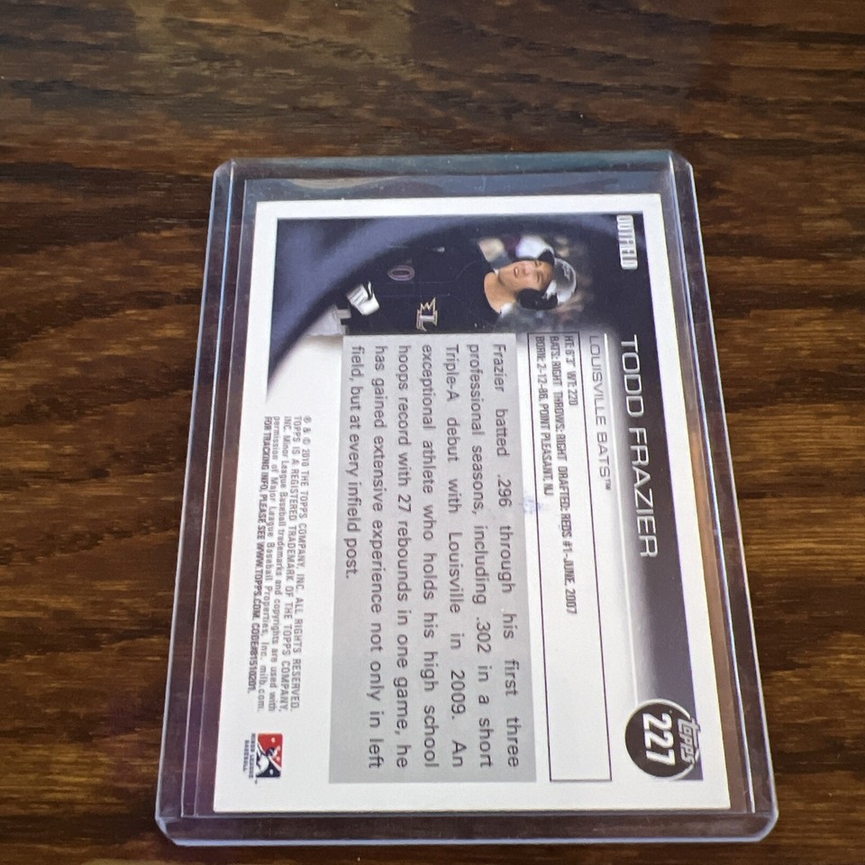 Todd Frazier Autographed 2010 Topps Minor League Card #227 Louisville ...