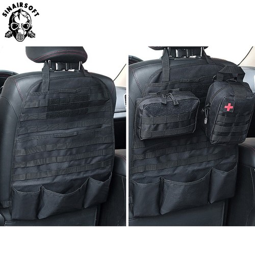 Tactical Molle Panel Car Seat Back Cover Organizer Universal Vehicle ...