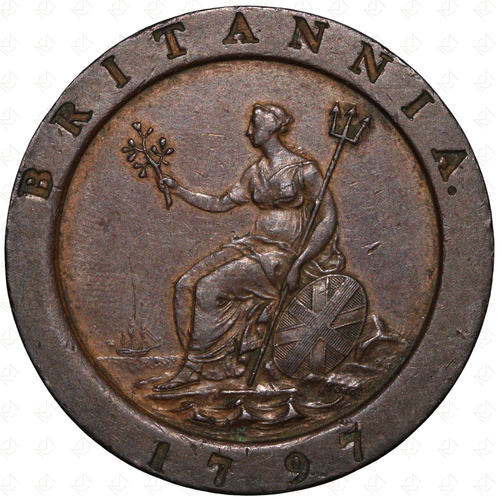 1797 Great Britain George III Cartwheel 2 Pence Coin | eBay