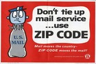 ZIPPY ZIP CODE *2X3 FRIDGE MAGNET* USPS LETTERS POST OFFICE DELIVER ...