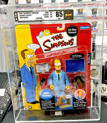 The Simpsons Herb Powell Celebrity Series AFA CAS MOC 2002 Playmates ...