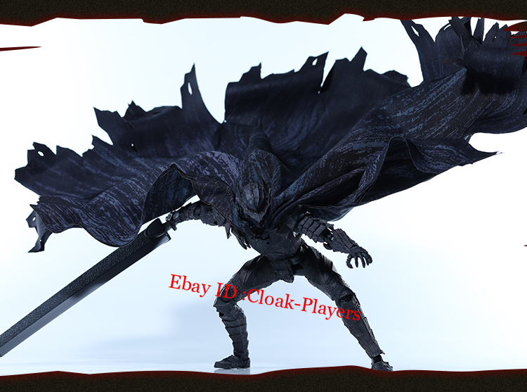 1/12 Custom Black wired Cape Model For 6'' Guts Berserk armor Ver | eBay