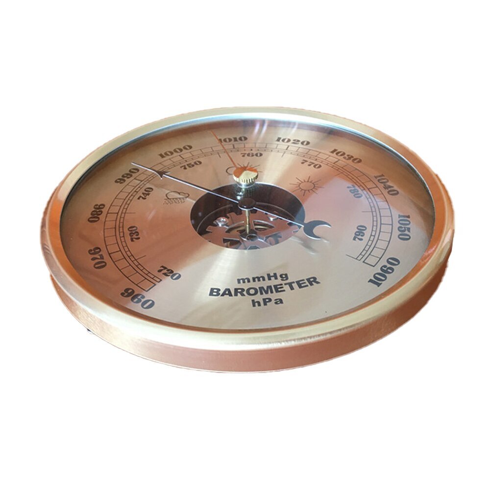 1pcs 108mm Wall Mounted Barometer Round Dial Weather Station mmHg/hP ...