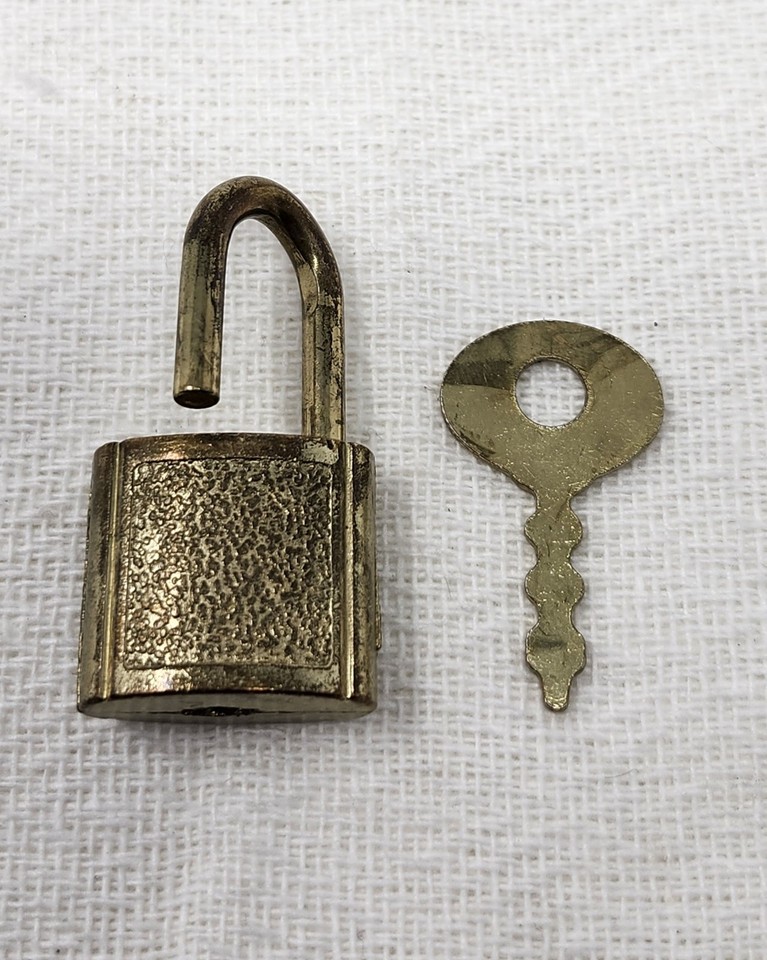 Vintage Miniature Small Padlock Lock With Key | eBay