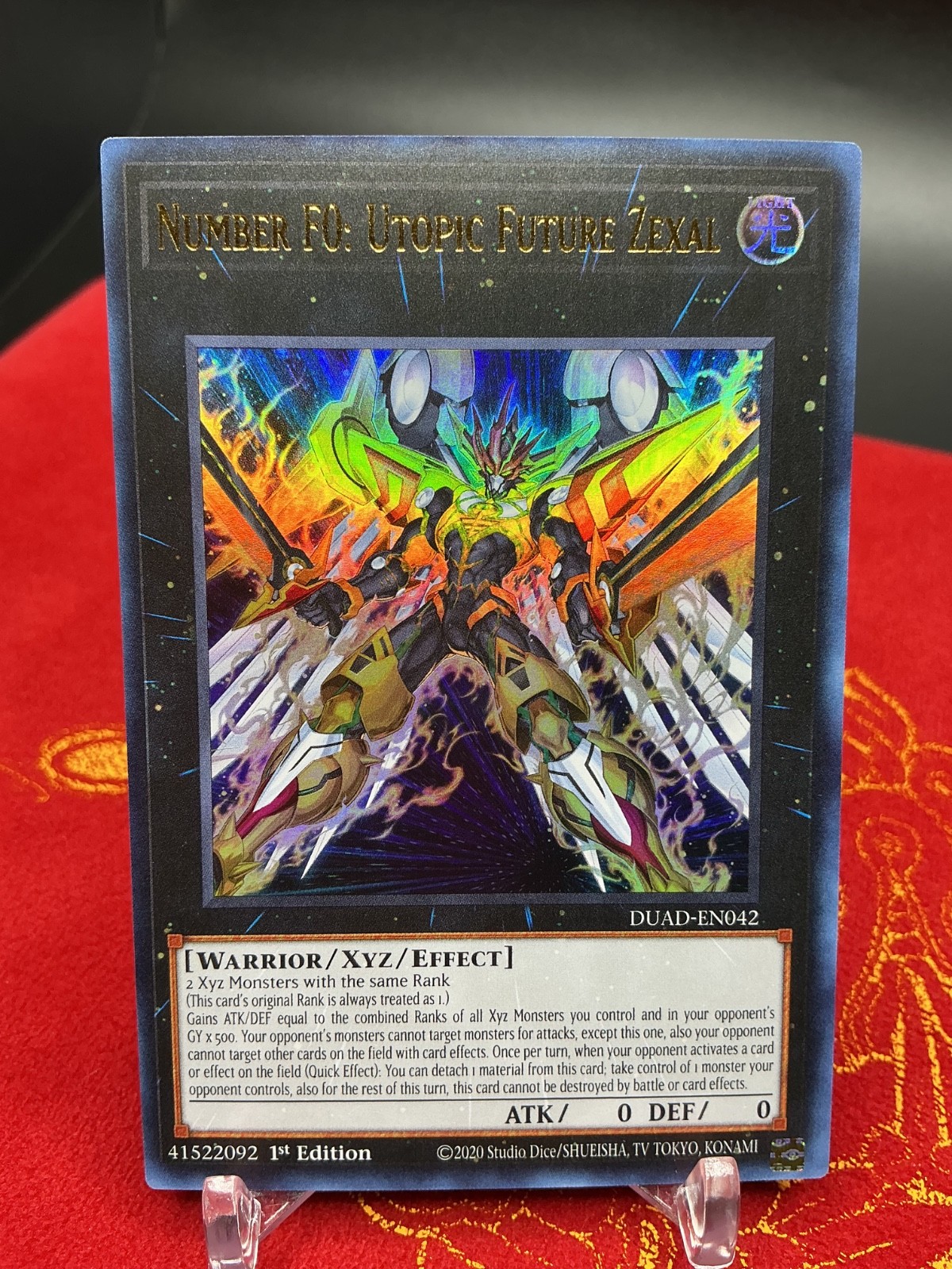 Number F0: Utopic Future Zexal DUAD-EN042 Yugioh Duelist's Advance LP ...