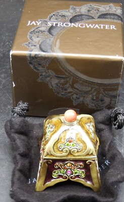 Jay Strongwater Purple / Bronze Persia Merlin trinket box NEW! | eBay