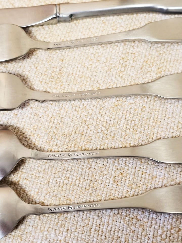 Oneida American Colonial 5 pc Flatware Set Cube Mark New in Box NOS ...