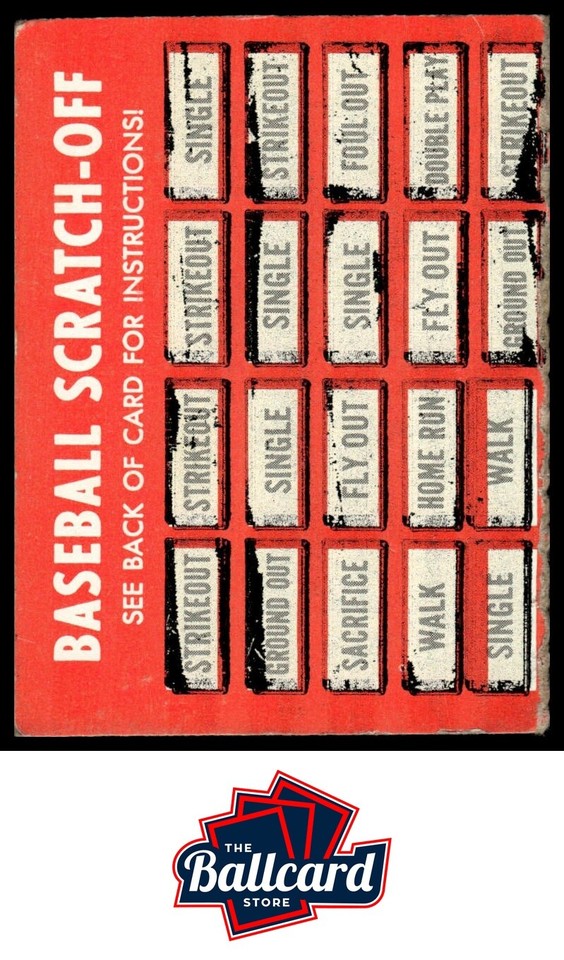 1970 Topps #NNO Hank Aaron Scratch-Offs Low grade scratched and half ...