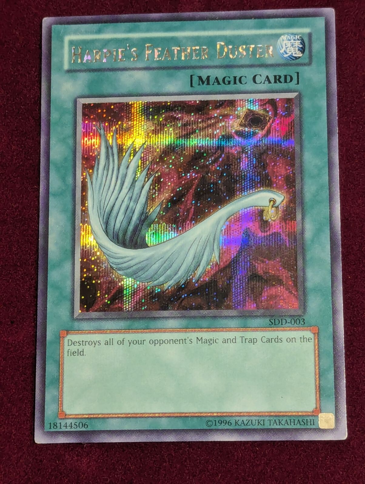 Harpies Feather Duster. SDD-003. Secret Rare. Promo. Yu-Gi-Oh! | eBay