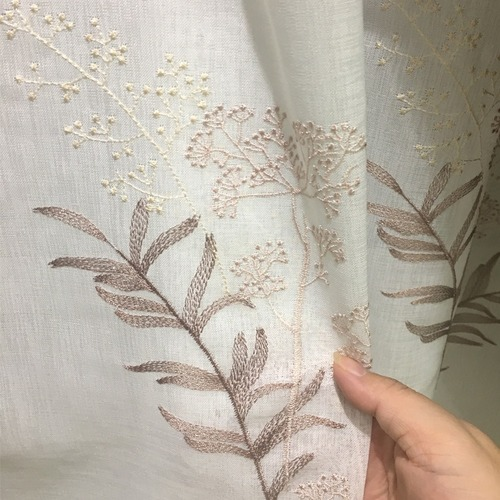 High End Chinese Style Linen Embroidered Curtain Screens Room Curtains ...