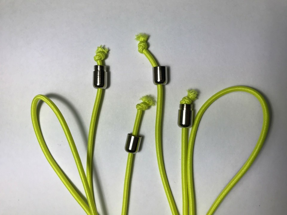 2 Pair Easy No Tie Tieless Elastic Lock Laces Shoe Laces Strings for ...