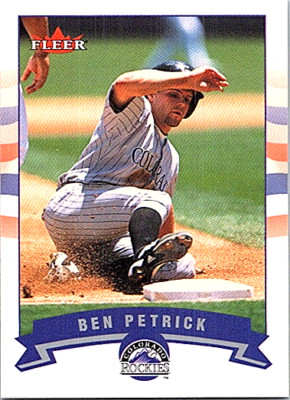 2002 Fleer Gold Backs Baseball #95 Ben Petrick Rockies | eBay