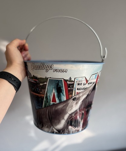 Jaws 50th Anniversary Popcorn Bucket Tin 2025 Brand New! 170 oz/ 5L ...