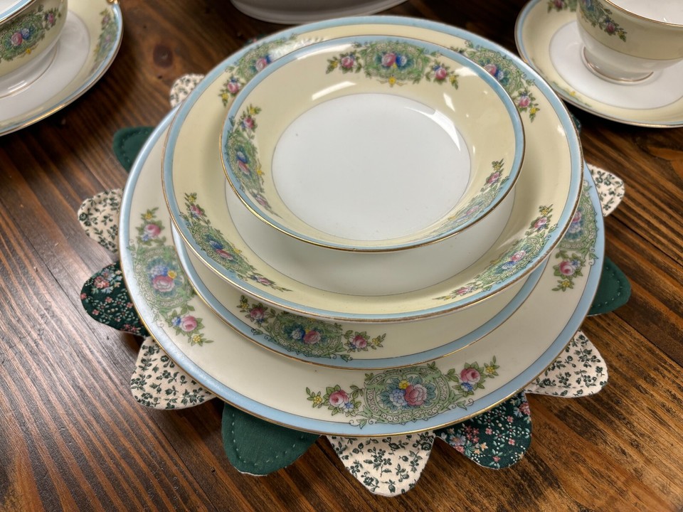 VINTAGE SANGO CHINA - SET OF 6 PLACE SETTINGS - MADE IN JAPAN-50 PIECES ...