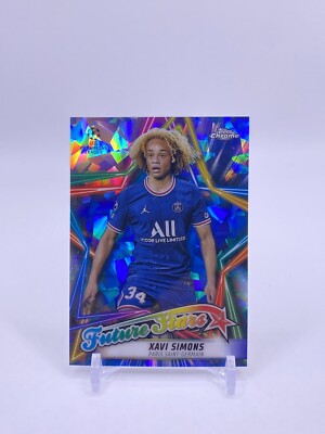 2021-22 Topps Chrome UEFA Sapphire Xavi Simons Future Stars PSG FS-7 | eBay