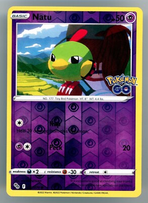 Pokémon TCG Natu Pokemon Go 032/078 Reverse Holo Common | eBay
