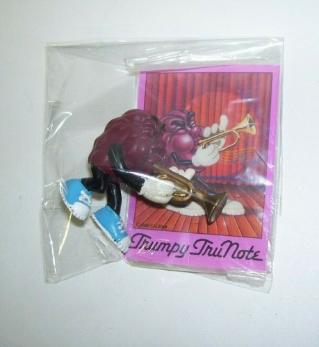 Vintage California Raisins Figure and Card Trumpy Tru Note | eBay