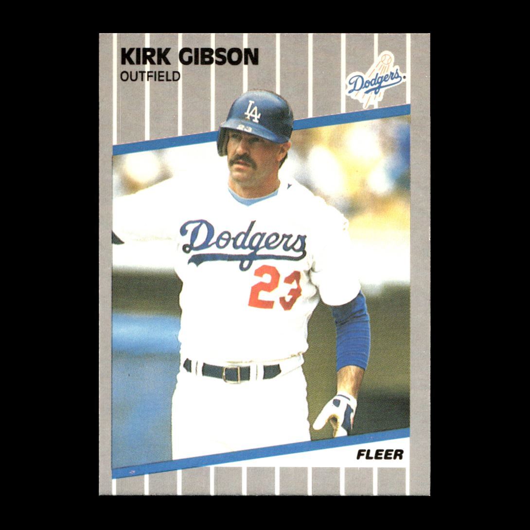 Kirk Gibson 1989 Fleer Los Angeles Dodgers #57 R322C 57 | eBay