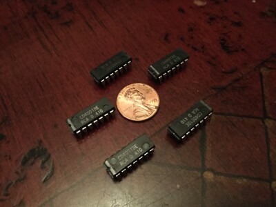 5 pcs IC CMOS quad 2 input NOR gate CD 4001 BS 4001b new circuit board ...