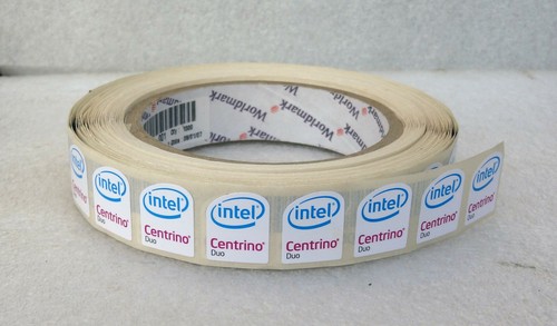 Lot of 50 Intel Centrino Duo Stickers 16mm x 19.5mm | eBay