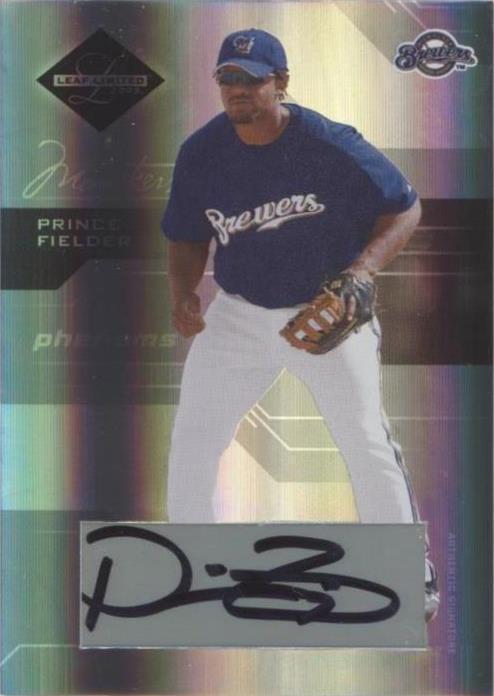 2005 Leaf Limited - Prince Fielder #179 Monikers Silver /25 (AU, RC ...