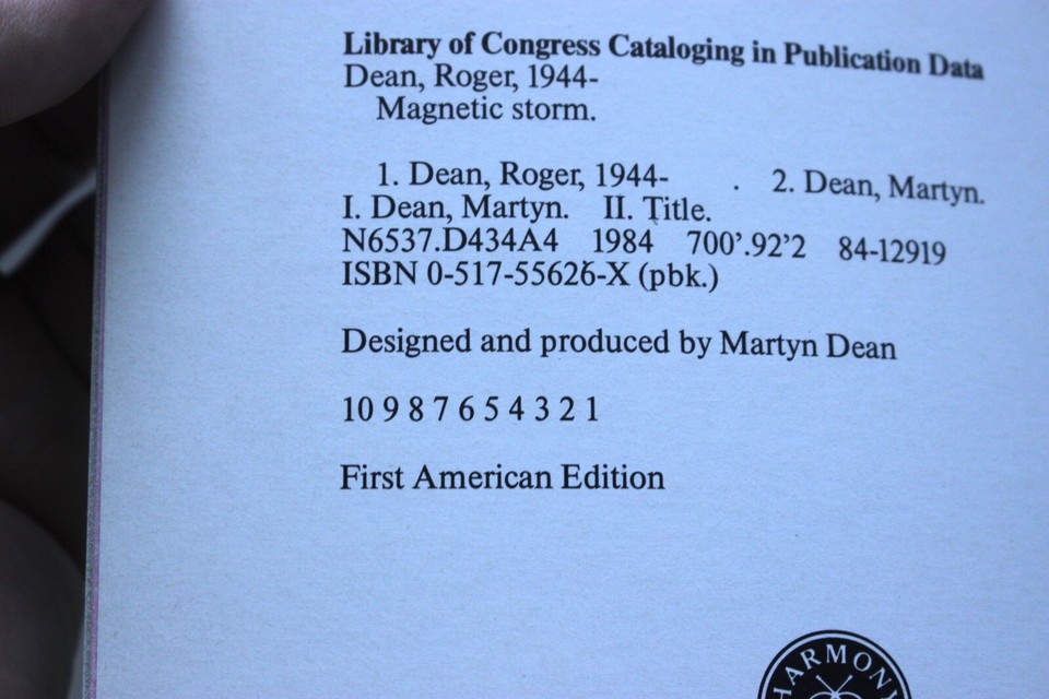 MAGNETIC STORM Roger Martyn Dean DRAGON'S WORLD HARMONY US 1st Ed Good ...