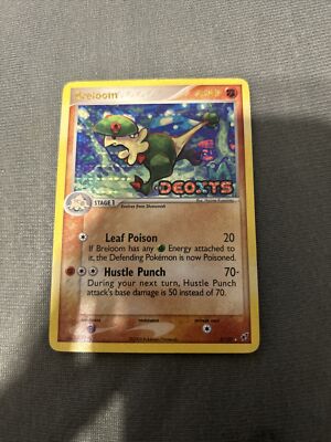 Breloom 3/107 Ex Deoxys Reverse Holo STAMPED Rare Vintage Pokemon Card ...