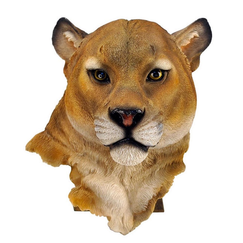 Wall Mount Hanging Animal Head Ornament Decoration Resin Realistic ...