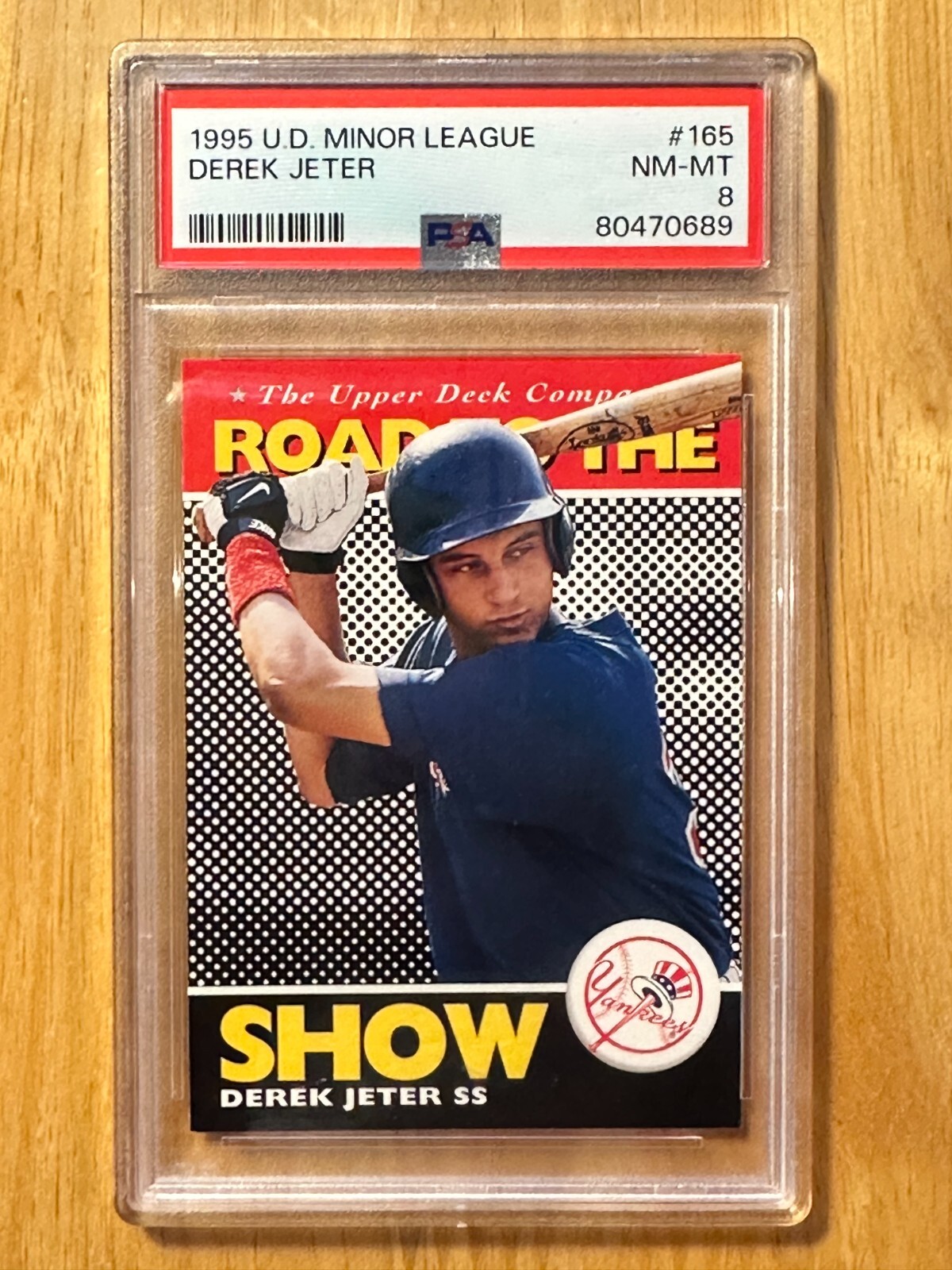 1995 UPPER DECK MINOR LEAGUE CARD #165 DEREK JETER PSA 8 NEAR MINT-MINT ...